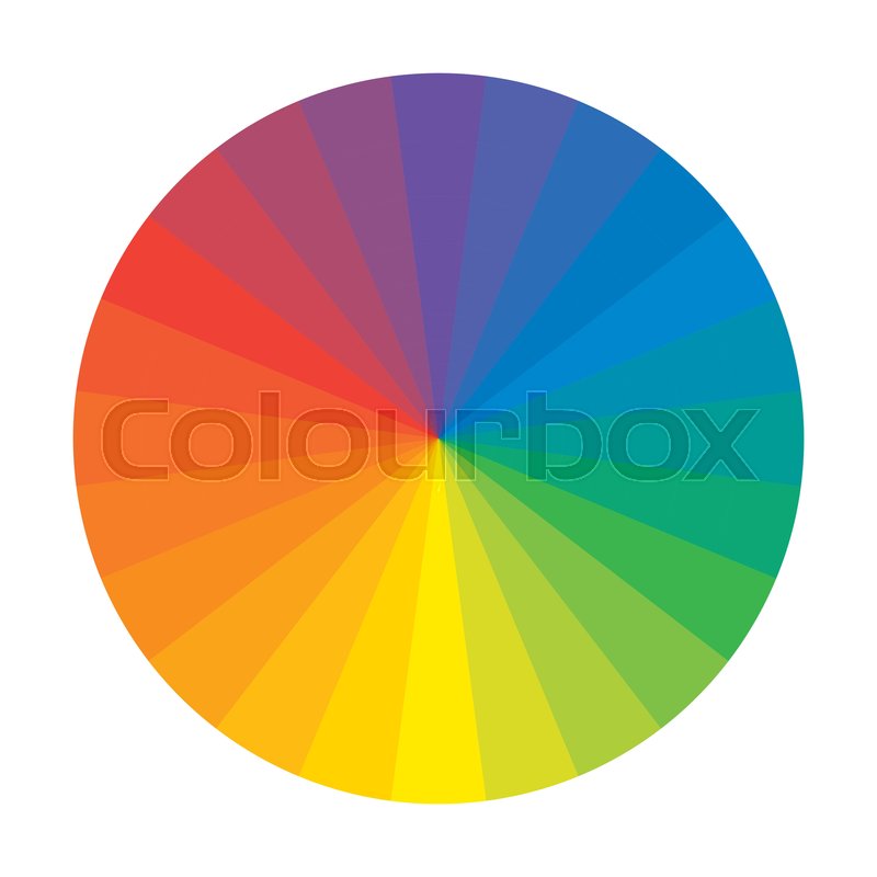 Spectral Rainbow Circle of 24 ... | Stock vector | Colourbox