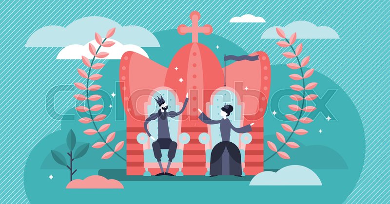 Monarchy vector illustration. Flat ... | Stock vector | Colourbox