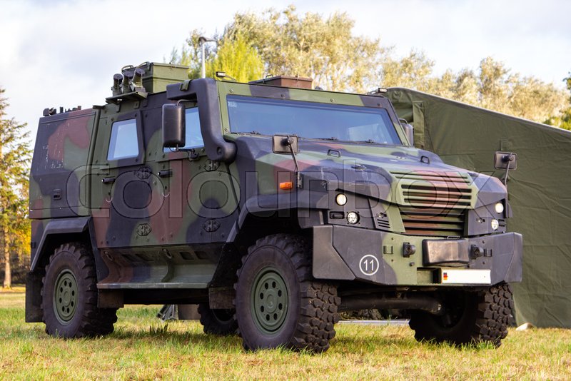Wheeled armoured vehicle from german ... | Stock image | Colourbox