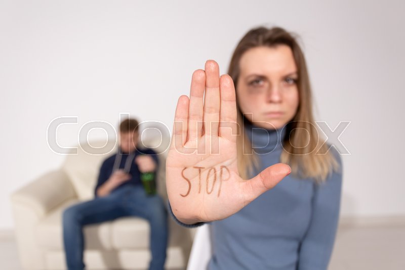 People, domestic violence and abuse ... | Stock image | Colourbox