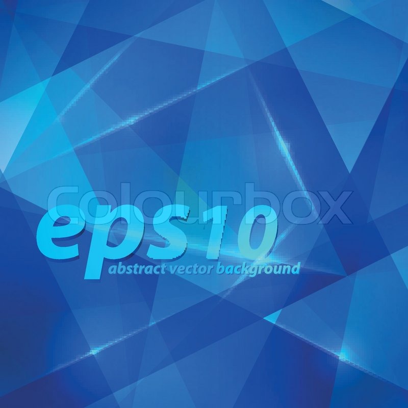 Abstract geometrical glowing edge blue ... | Stock vector | Colourbox