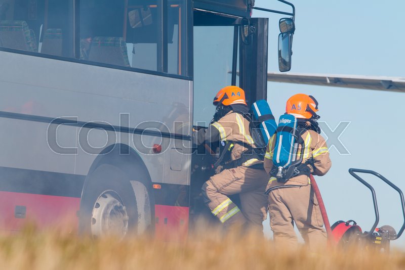 Fire fighters on call | Stock image | Colourbox
