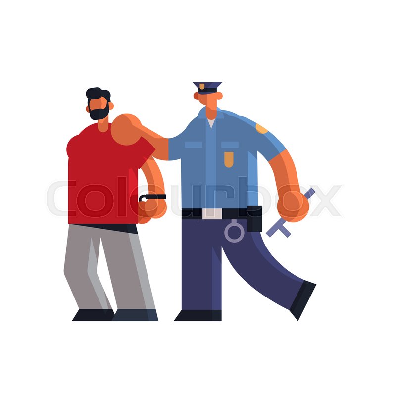 Police Arresting A Criminal