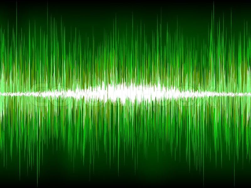 Sound waves oscillating glow light EPS ... | Stock vector | Colourbox