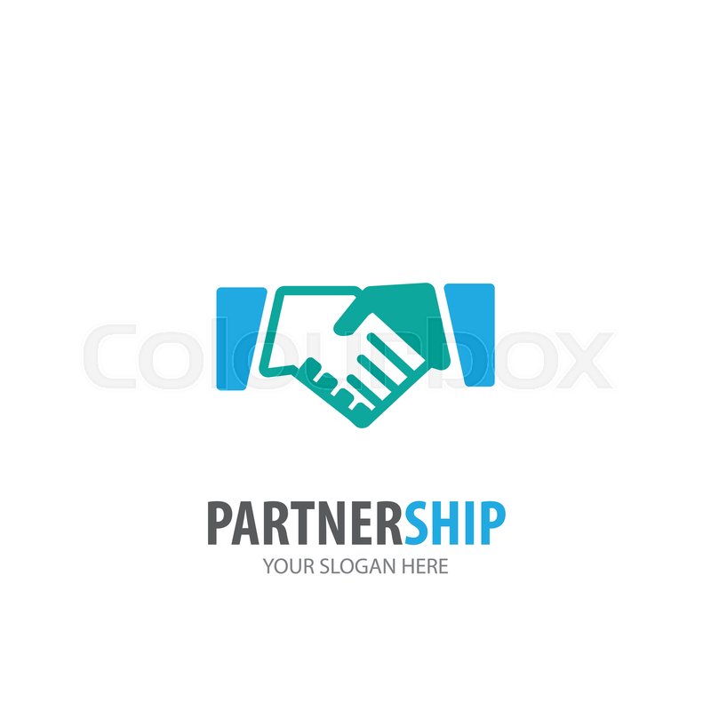 Partnership logo for business company. ... | Stock vector | Colourbox
