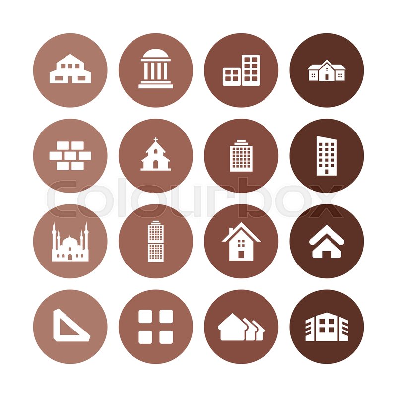 Architecture icons universal set for ... | Stock vector | Colourbox