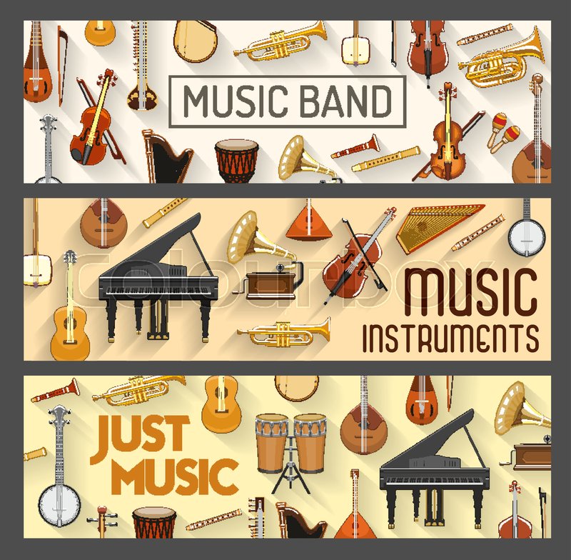 Music band, vector musical ... | Stock vector | Colourbox