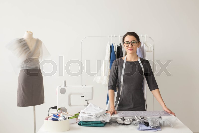 Dressmaker, fashion designer and tailor ... | Stock image | Colourbox