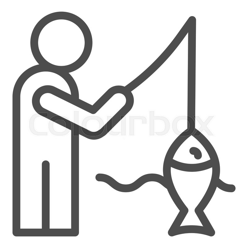 Man Fishing Icon
