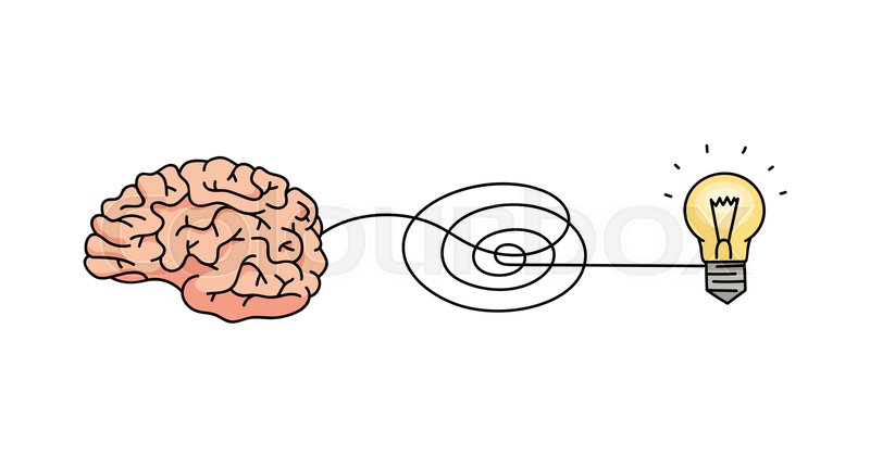 Creative thinking - brain icon ... | Stock vector | Colourbox