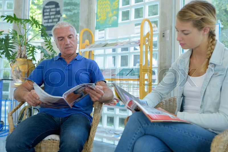 People Reading Magazines