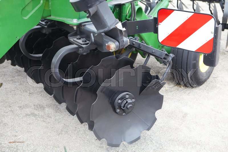 Agricultural tractor and its parts. ... | Stock image | Colourbox
