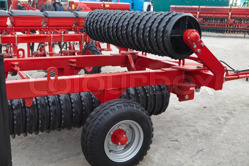 Agricultural tractor and its parts. ... | Stock image | Colourbox