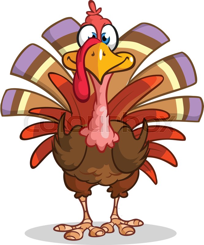 Smiling turkey. Thanksgiving ... | Stock vector | Colourbox