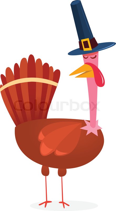 Turkey cartoon. Vector illustration ... | Stock vector | Colourbox