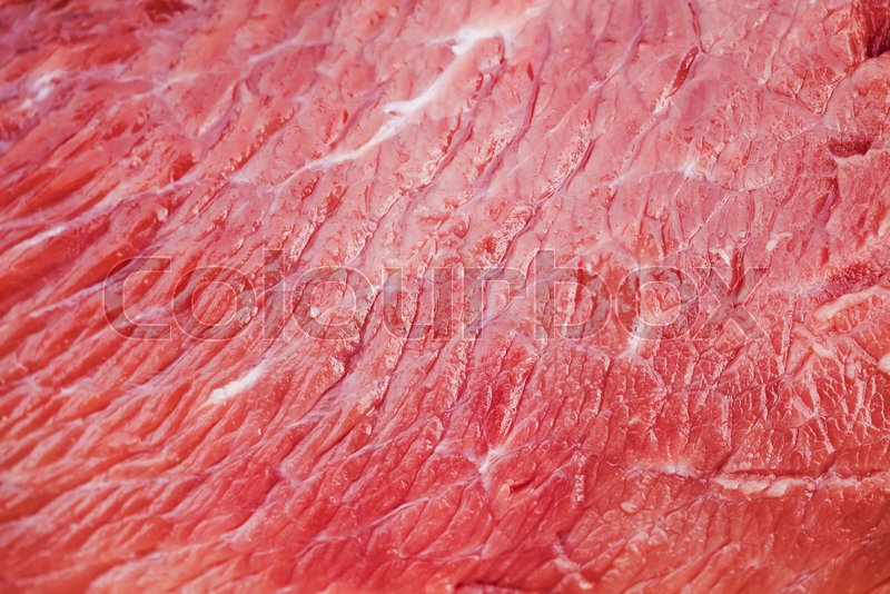 Fresh red beef surface, background ... | Stock image | Colourbox