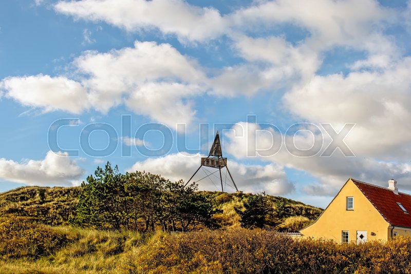 Højen, gammel skagen, sømærket | Stock foto | Colourbox