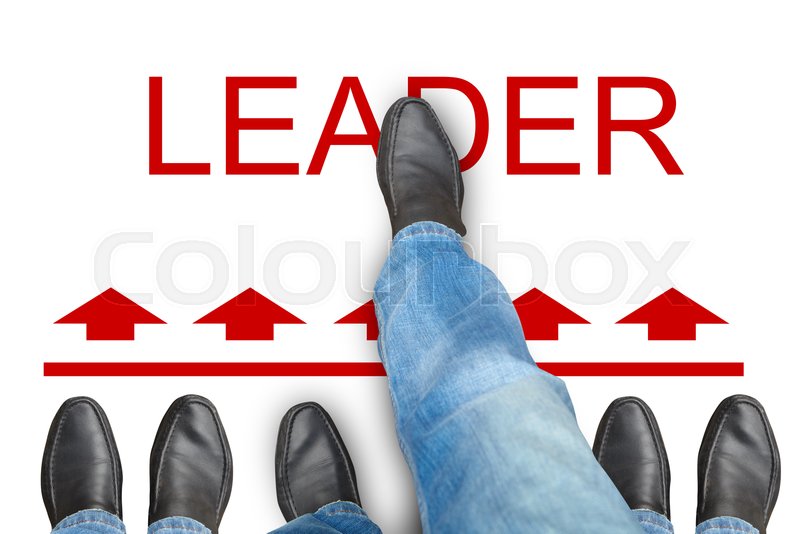 Man in shoes takes a step. Businessman ... | Stock image | Colourbox