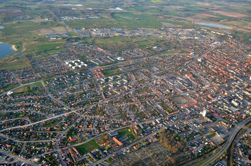 Herning seen from above | Stock foto | Colourbox