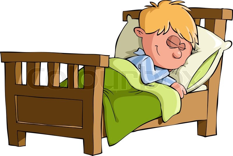 Bett, niedlich, nacht | Vektorgrafik | Colourbox