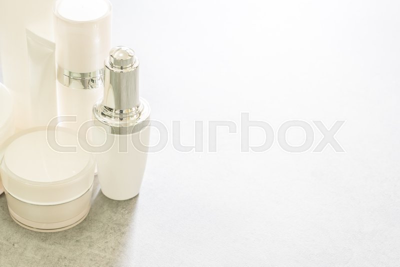 Package beauty cream bottle on the ... | Stock image | Colourbox