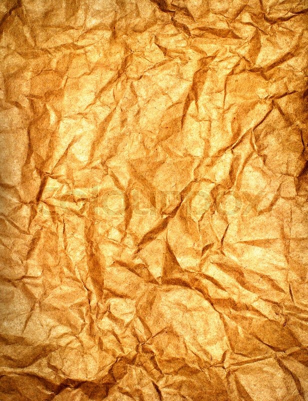 Old crumpled paper | Stock Photo | Colourbox