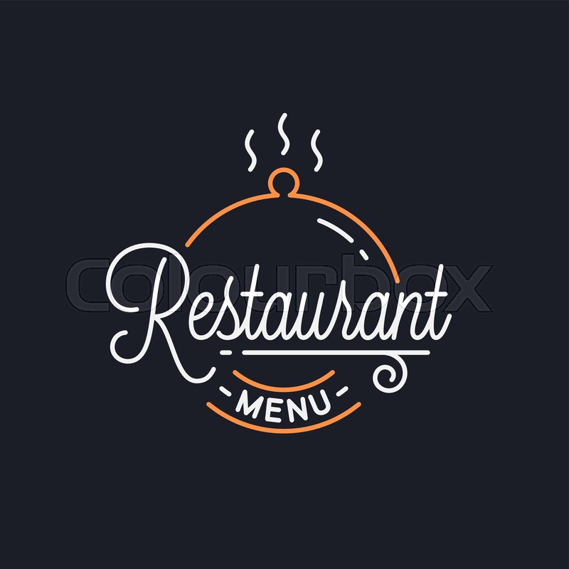 Restaurant Menu Logo Vector