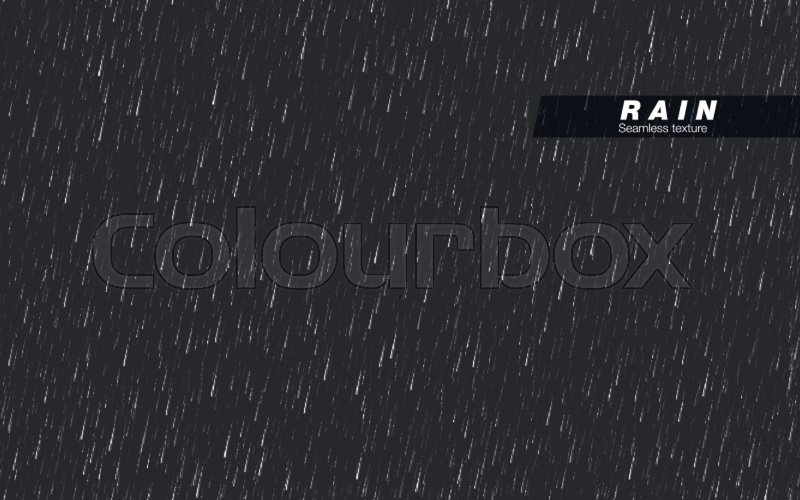 Seamless rainfall texture. Rain drop. ... | Stock vector | Colourbox