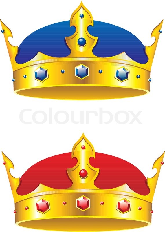 King Krone mit Juwelen und ... | Stock-Vektor | Colourbox