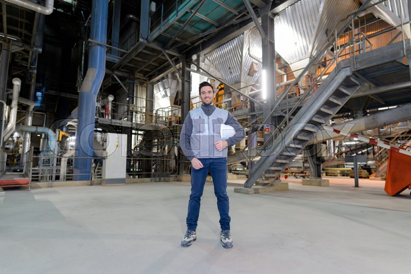 Full length portrait of male enginer in ... | Stock image | Colourbox