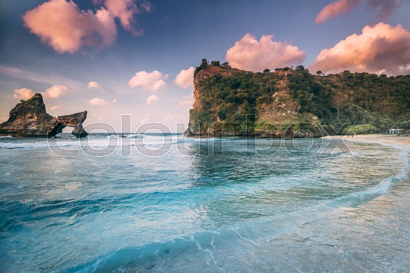 Atuh Beach Nusa Penida Island Coastline ... | Stock image | Colourbox