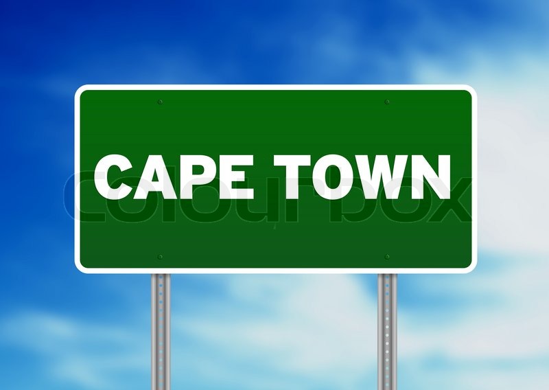 Cape Town Highway Sign | Stock image | Colourbox
