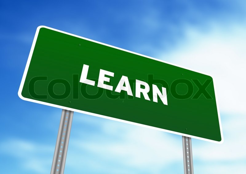 Learn Street Sign | Stock Photo | Colourbox