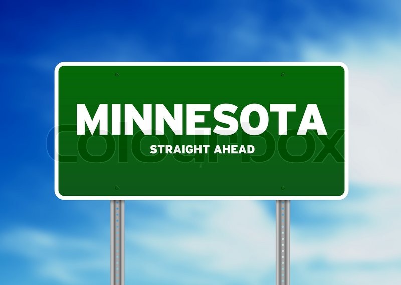 Minnesota Highway Sign | Stock image | Colourbox