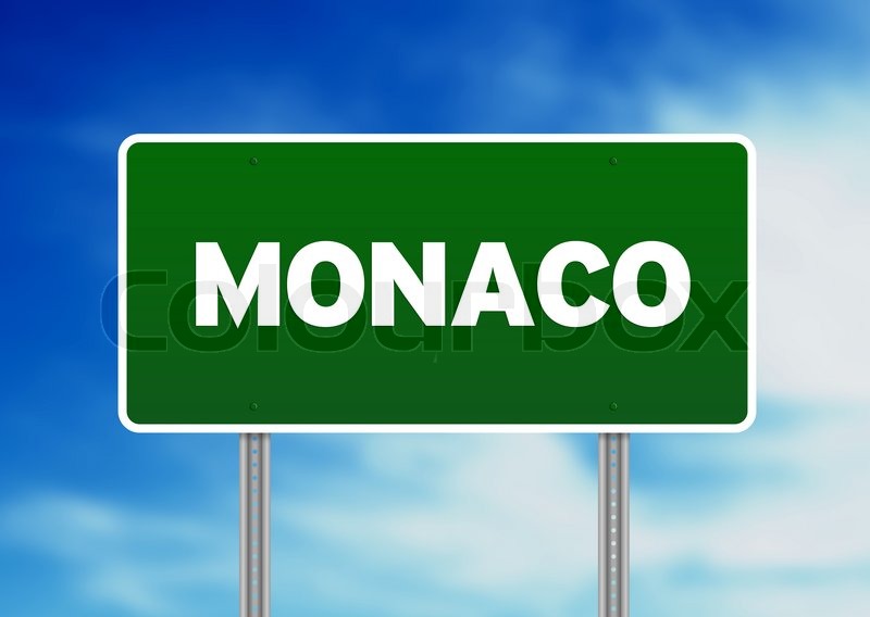 Monaco Highway Sign | Stock image | Colourbox