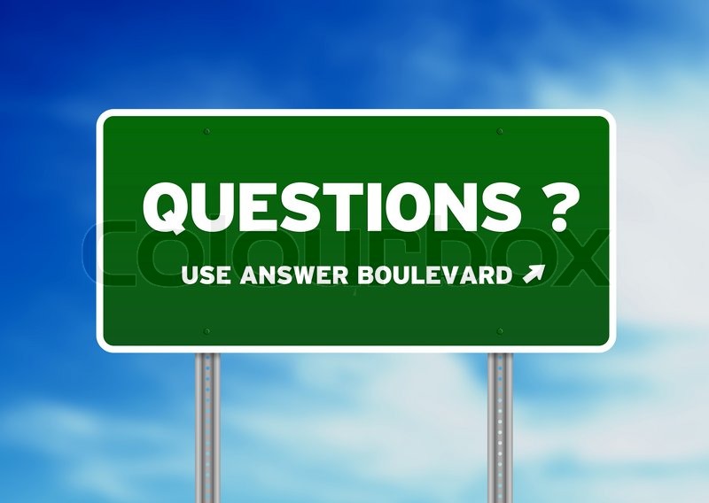 Questions Road Sign | Stock image | Colourbox