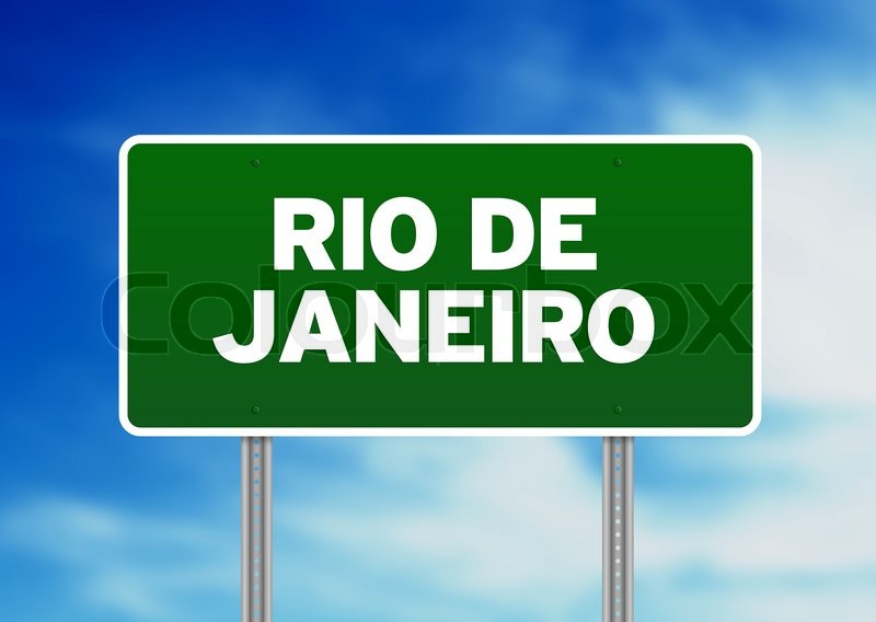 Rio de Janeiro Highway Sign | Stock image | Colourbox
