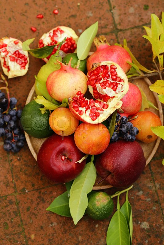 Organic natural fruits for a healthy ... | Stock image | Colourbox