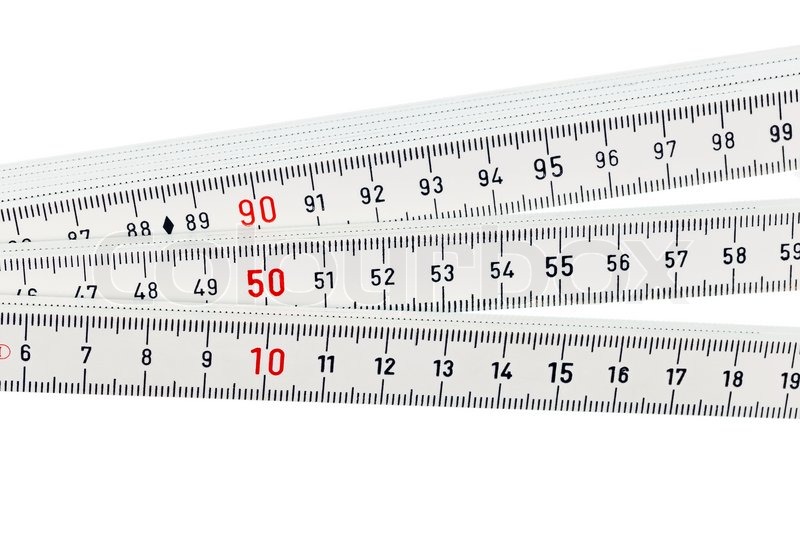 White ruler | Stock image | Colourbox