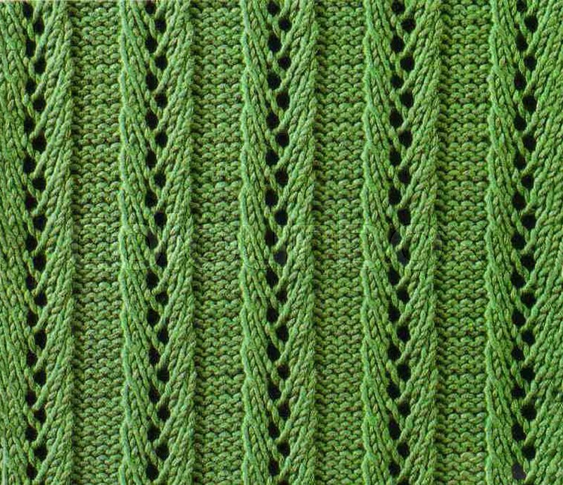 Green knitted sweater handmade with a ... | Stock image | Colourbox