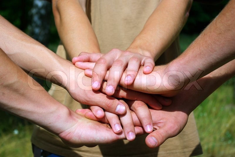 Many hands | Stock image | Colourbox