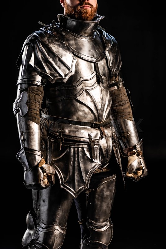 Cropped view of knight in armor ... | Stock image | Colourbox