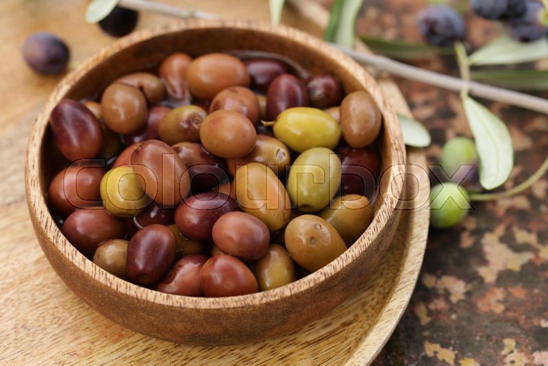 Fresh organic olives traditional snack | Stock image | Colourbox