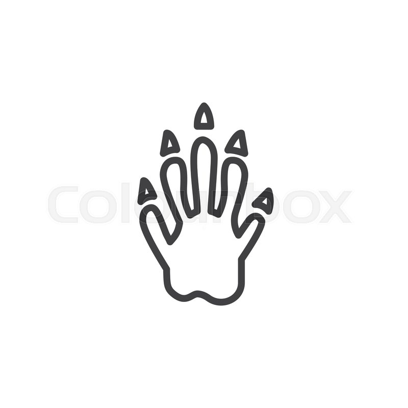 Lizard Claw Print