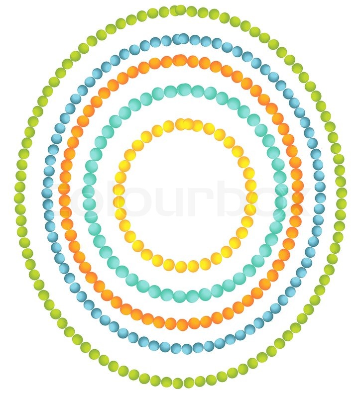 Beads frames set | Stock vector | Colourbox