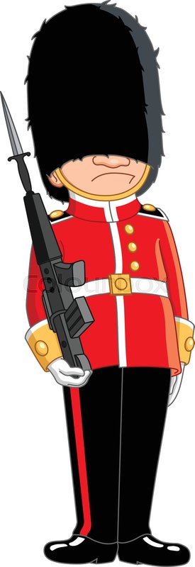 Character design of a Queen's Guard in ... | Stock vector | Colourbox