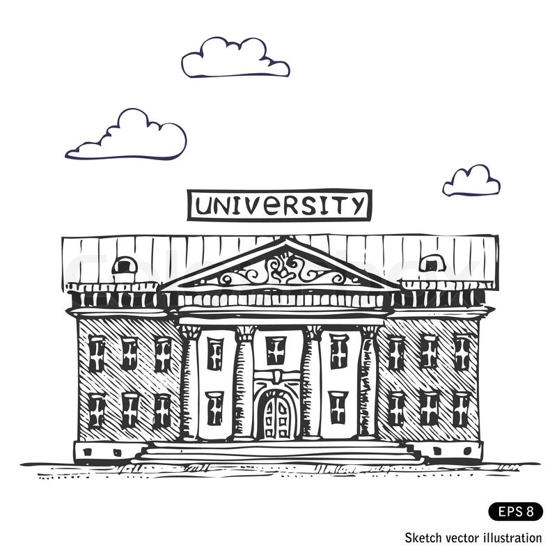 University building | Stock vector | Colourbox