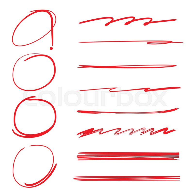 Red Highlighter Marker