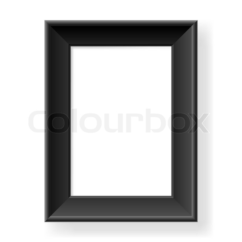 Realistic black frame | Stock vector | Colourbox