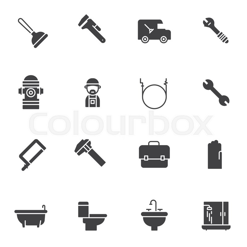 Plumber Tools Vector